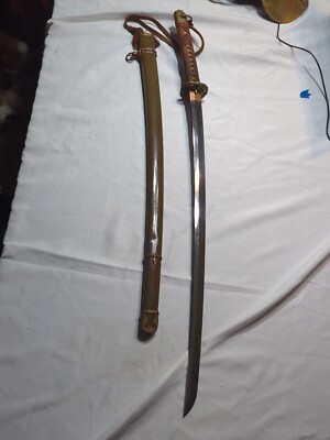 Emura Saku Genuine WWII Officers Samurai Sword Type 98 Shin Gunto ...