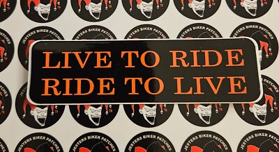 Live To Ride Ride to Live Motorcycle Helmet Sticker Biker Helmet Decal ...