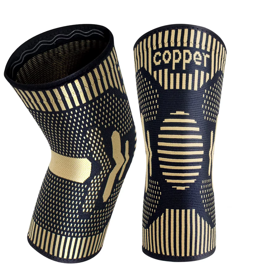 Copper Ion Anti-Slip Sports Knee Pad Silicone Three-Dimensional Knitted ...