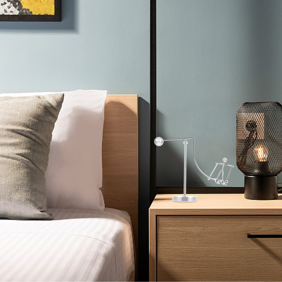 Desktop Skiing Man Tumbler Balance Ball Ornament Science Art Craft ...