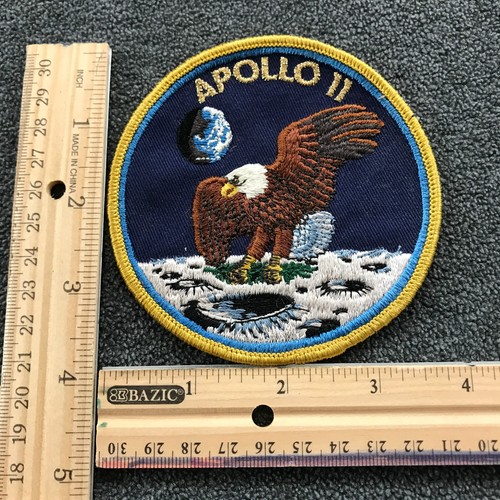 Apollo 11 NASA Mission Patch Embroidered Eagle Landing Moon Souvenir ...