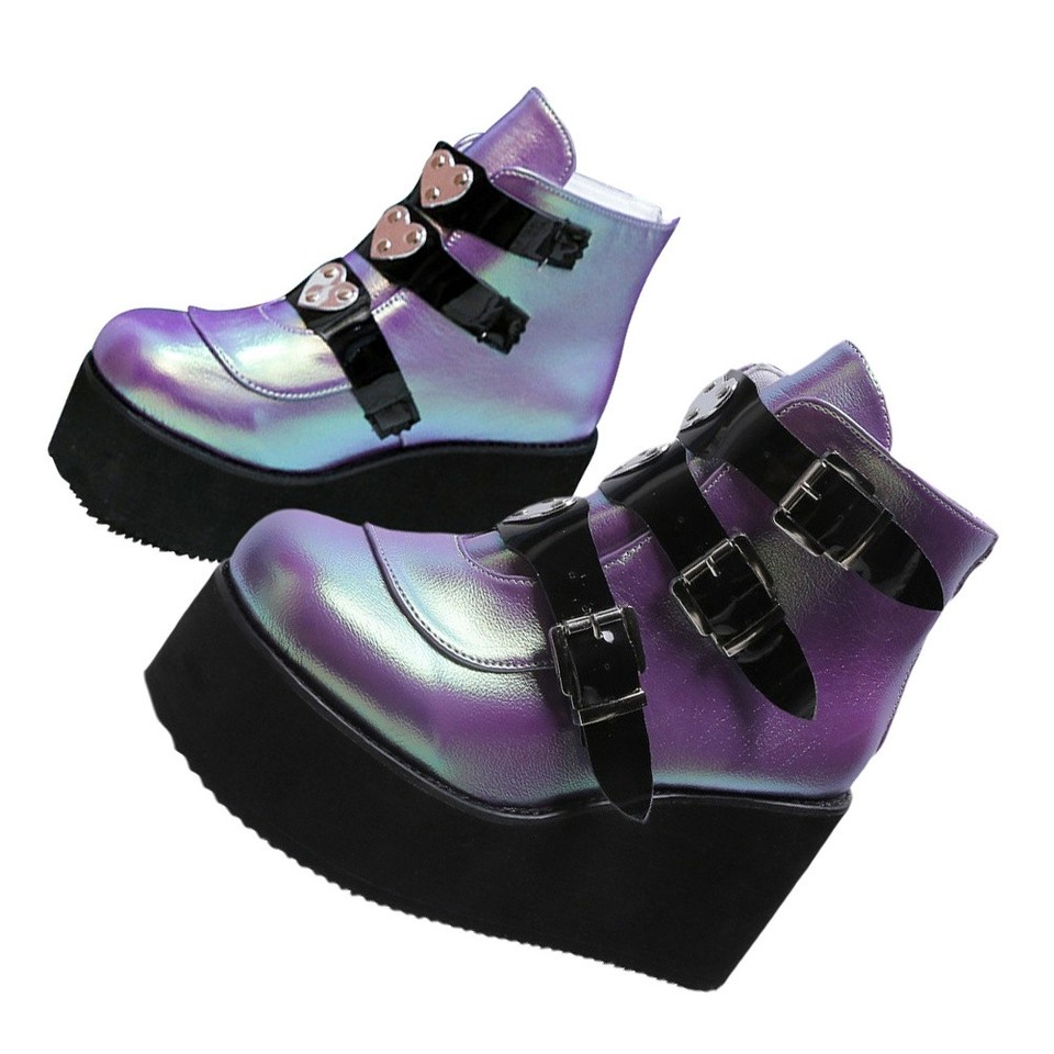 1 Pair Lady's Fashion Ankle Boots Thick Heel Low Boots Woman's Fashion ...