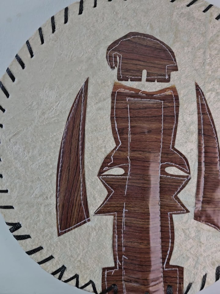 🔥Agu Handmade Igbo Trad Hand fan ChieftaincyNZE OZO Festival suede ...