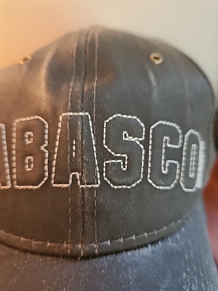Tabasco Hot Sauce Hat Cap Strapback Adjustable Gray Embroidered Logo ...