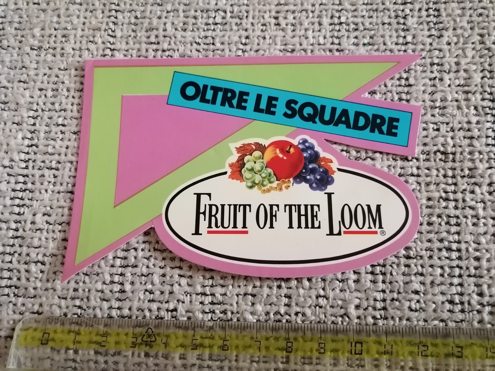 Adesivo stickers vintage autocollant self-adhesive FRUIT OF THE LOOM T ...