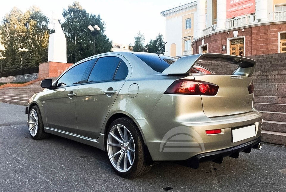 Rear Diffuser For Mitsubishi Lancer X 2007-2017 Evo Style Pad Lip Rear ...