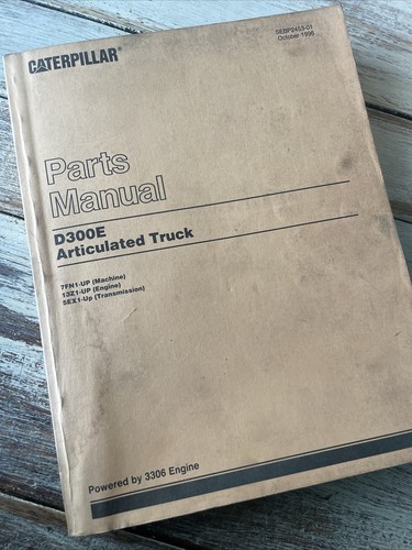 Caterpillar D300E PARTS MANUAL BOOK LIST ARTICULATED DUMP TRUCK HAUL Shop 7FN | eBay