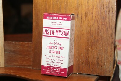 Vintage Insta-Mysan Box Only for Athlete's Foot Ringworm | eBay