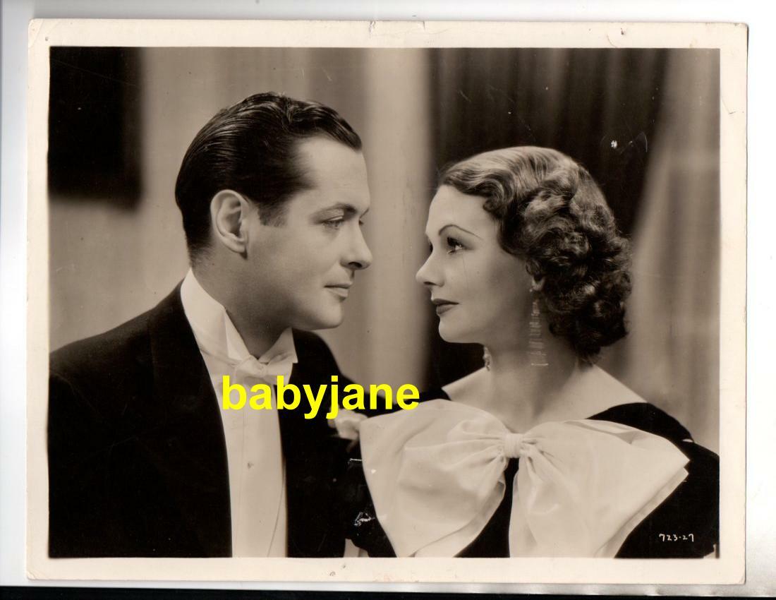 ROBERT MONTGOMERY ELIZABETH ALLAN ORIGINAL 8X10 PHOTO MGM 1934 MYSTERY ...
