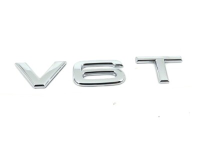 Genuine New AUDI V6T WING BADGE Fender Emblem For A4 A5 A6 A7 Q3 Q5 ...