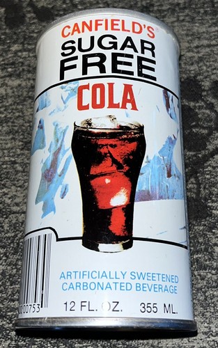 VINTAGE CANFIELD'S SUGAR FREE COLA PULL TAB STEEL CAN | eBay