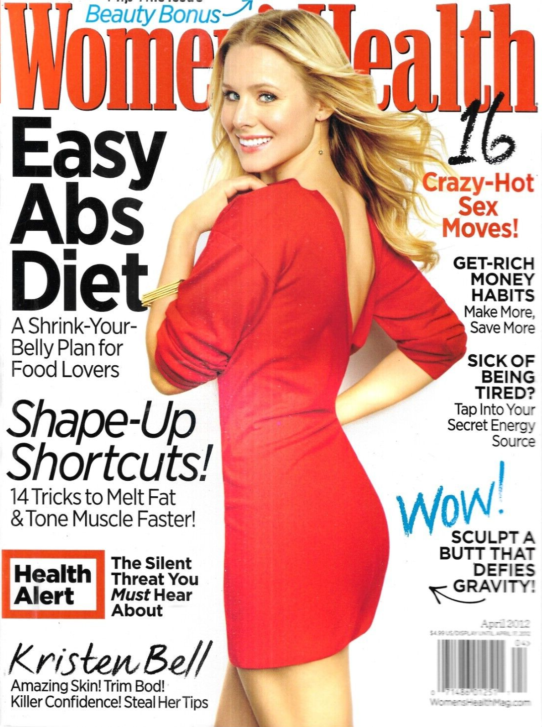 Women's Health Magazine Kristen Bell Easy Abs Diet Workouts Weight Loss ...