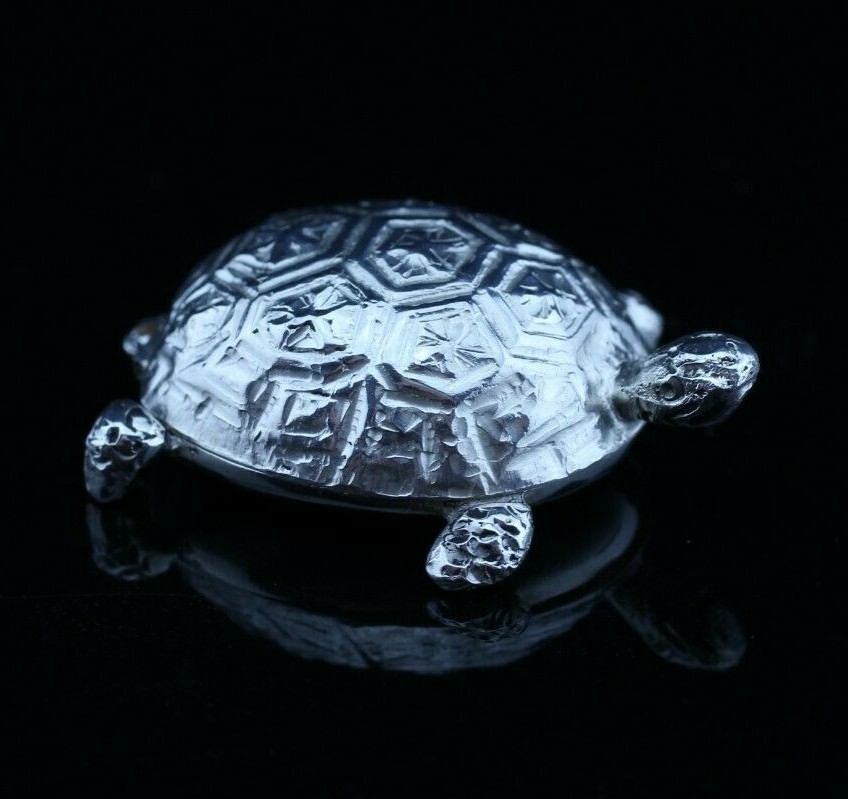 TIFFANY & CO. STERLING SILVER TORTOISE, TURTLE PILL BOX ITALY. | eBay