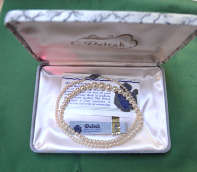 Deltah Simulated Pearl Necklace 20" | eBay