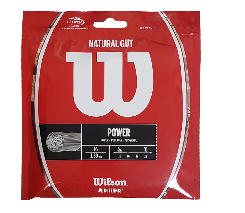 Wilson Natural Gut Power 16 Gauge 1.30mm Tennis String for sale online ...