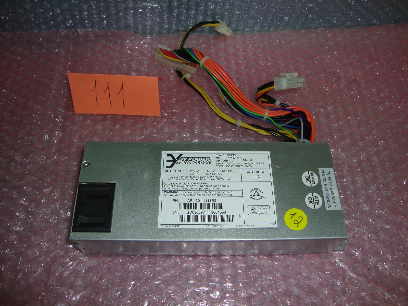 juniper J2320 SSG-320M SSG-320 300W power supply YM-5301a ap-1301 ...