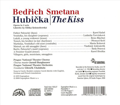 ZDENEK CHALABALA SMETANA: HUBICKA (THE KISS) NEW CD 99925387822| eBay
