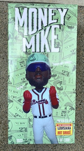 Michael Harris ll Money Mike Bobblehead SGA 2023 Rome Braves Bobble | eBay