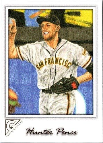 2017 Topps Gallery Hunter Pence #21 San Francisco Giants Baseball Card ...