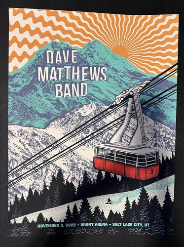 Dave Matthews Band Poster Salt Lake UT 2022 | eBay