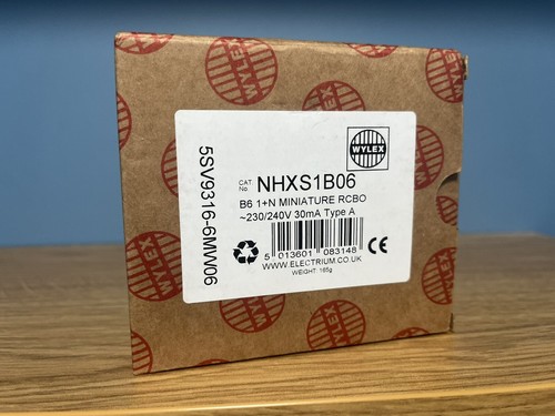 Wylex B6 Miniature RCBO NHXS1B06 B curve 6amp | eBay UK