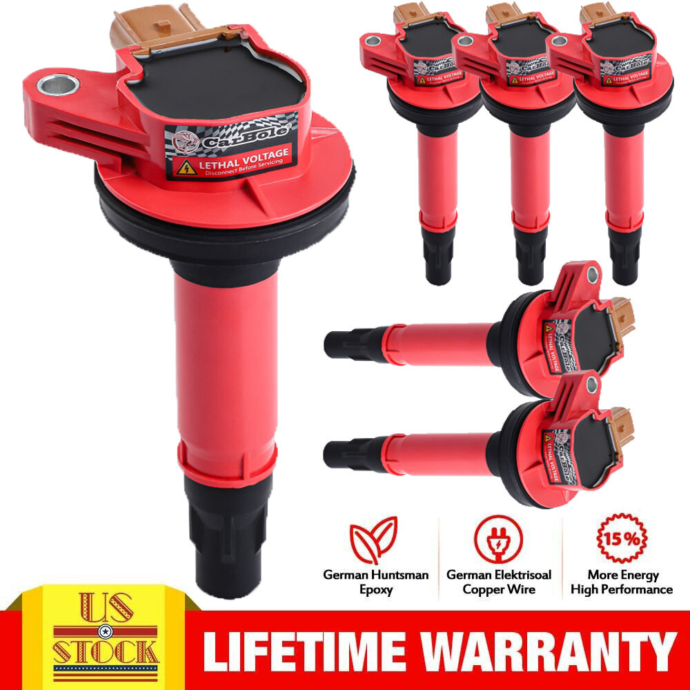 6 Heavy Duty Ignition Coil UF646 For Ford F-150 Explorer Lincoln ...