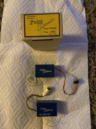 F & M Brand Transistor Receivers For RC Models — Two! Vintage Rare Find ...