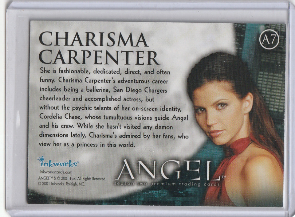 Angel Season 2 Inkworks Autograph Card A7 Charisma Carpenter as ...