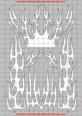 FLA1200W Razor Flame Water Based Vinyl Masking/ Stencil Kit | eBay