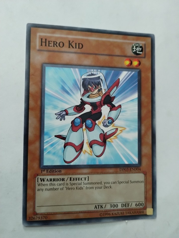 YUGIOH! HERO KID-1ST ED.-DP03-EN004 Duelist Pack Jaden Yuki 2 Com ...