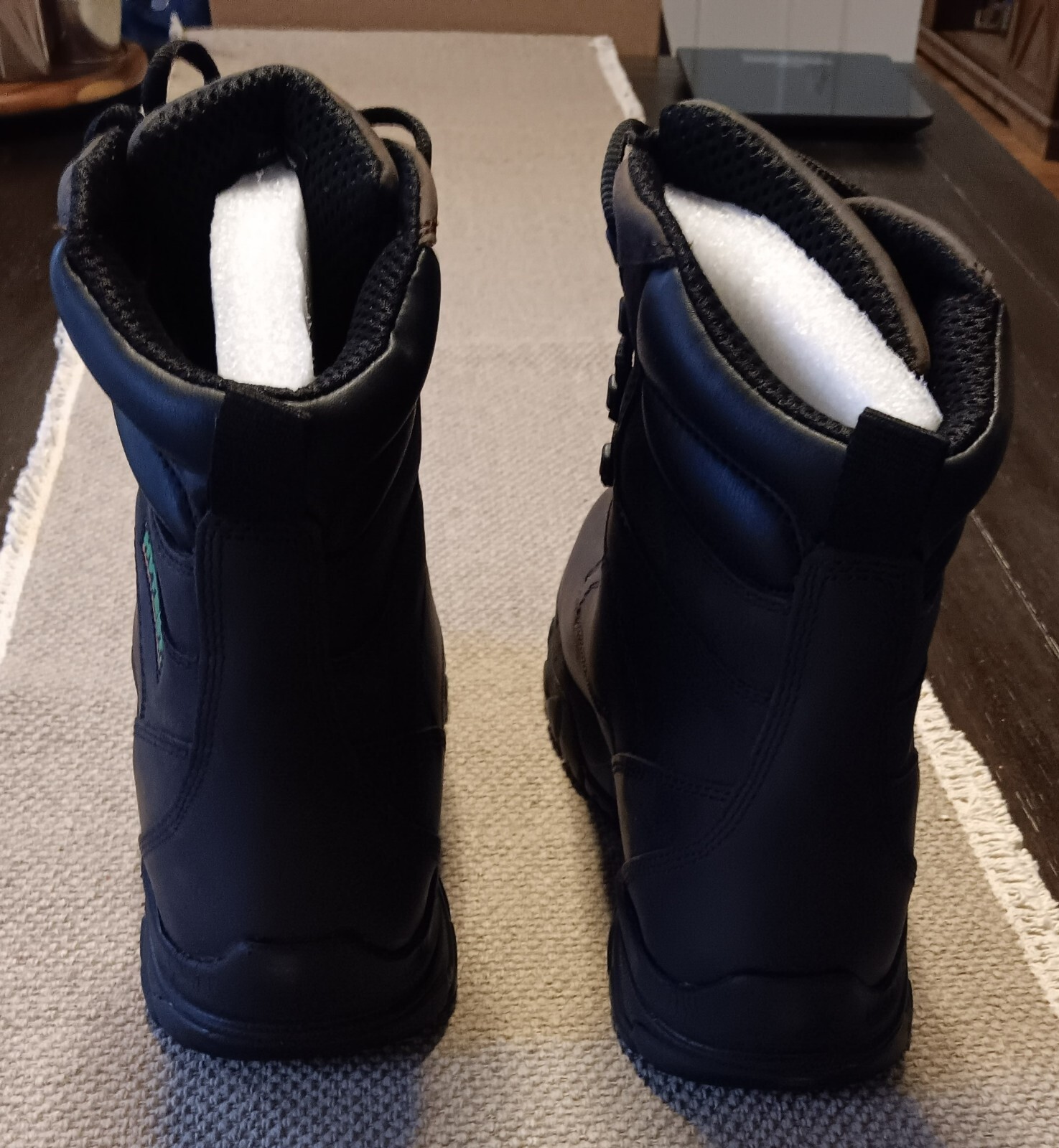 size 10 NIB new Hytest work safety brown slip resistant shoes boots ...