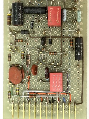 vintage 60s 2 sided Circuit Board Breadboard Prototype 4.5" x 3 ...