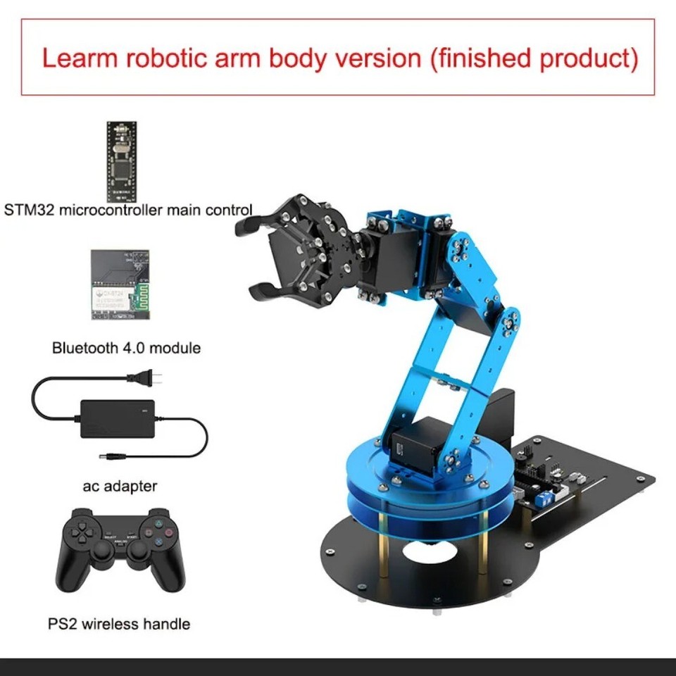 Robot Metal Alloy Mechanical Arm Claw Kit for Robotics Kit Educational ...
