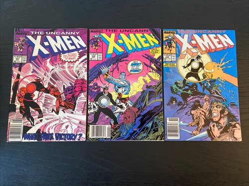 Uncanny X-Men #247 #248 (key) & #249 (1st Ap Whiteout) Newsstand Marvel ...