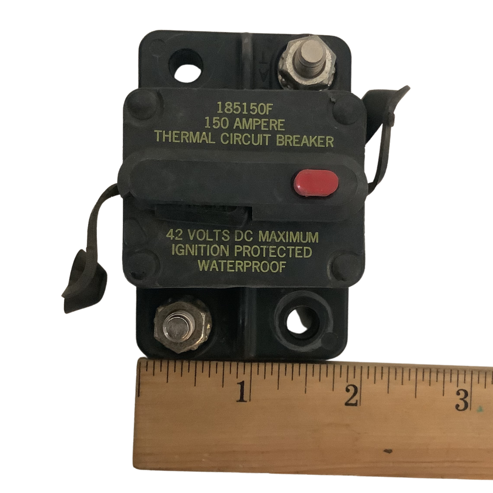 COOPER BUSSMANN 185150F CB185-150 THERMAL DC CIRCUIT BREAKER 150 AMP 42 ...