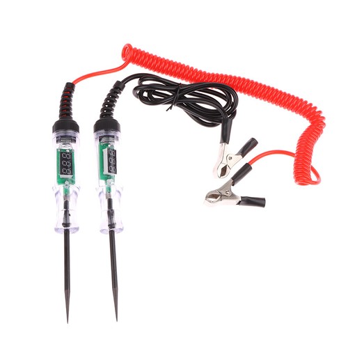 6V 12V 24V DC Car Truck Voltage Circuit Tester Digital Display Long ...