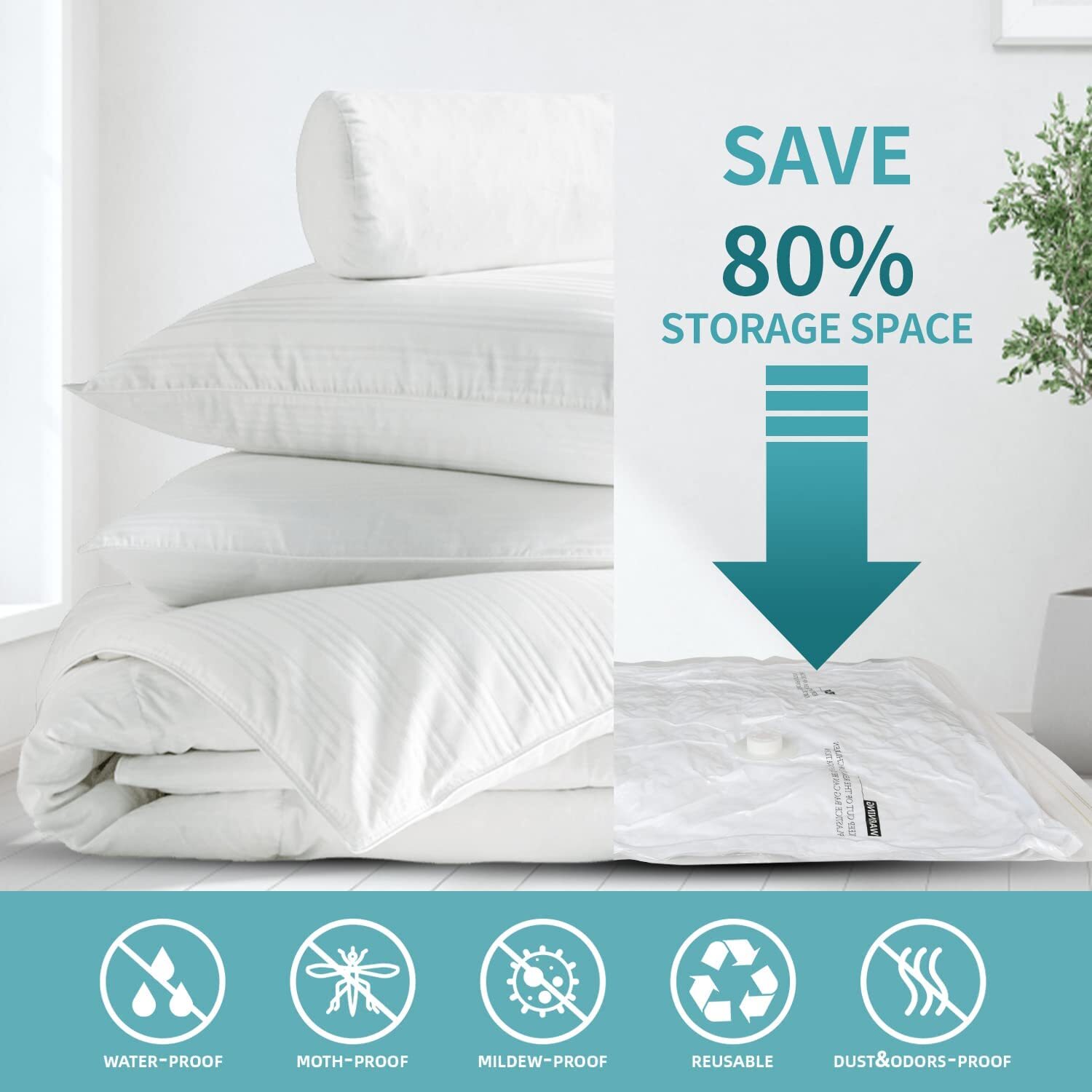 Bolsas Para Guardar Ropa De Almacenamiento En El Closet Al Vacío ...