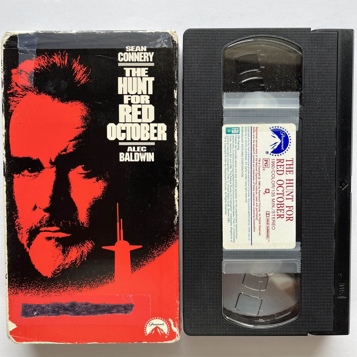 The Hunt For Red October Vhs Tape
