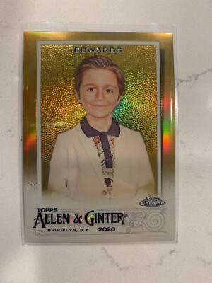 2020 Topps Chrome Allen & Ginter Hot #284 Julian Edwards - Actor Gold ...