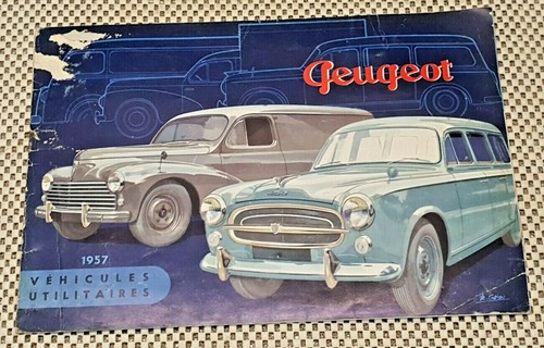Booklet Advertising Peugeot 203 C, 403 U, D4A Vehicles Utility 1957 ...