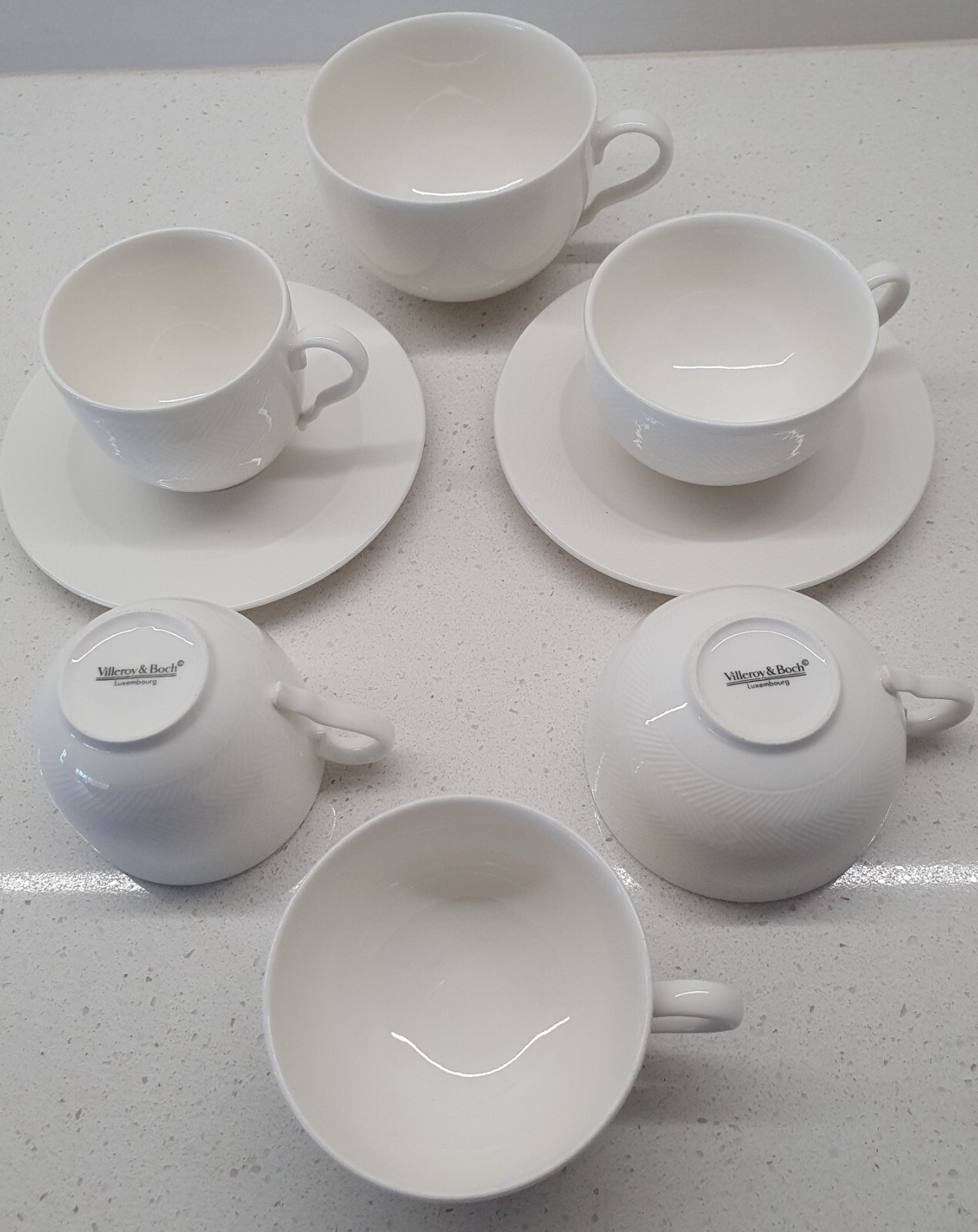 Villeroy Boch "Look" assorted cups and saucers x 8 pieces | eBay