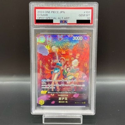 PSA 10 ONami OP06-101 SP PARALLEL R 500 anni gioco di carte ONE PIECE ...