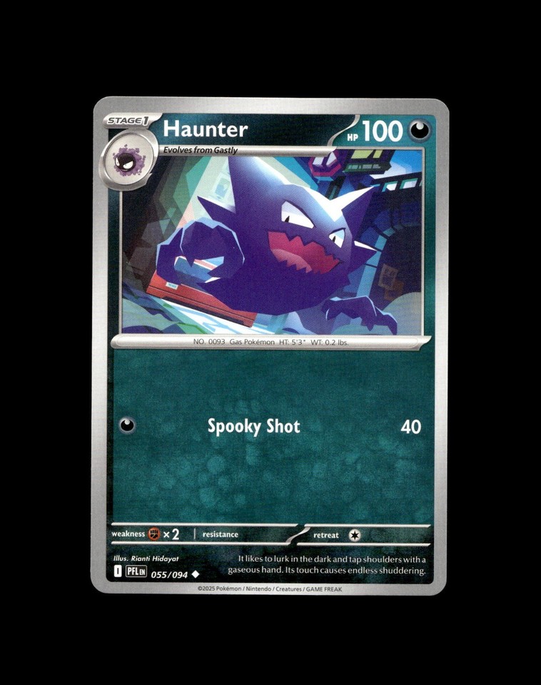 Gastly Haunter Gengar Pokemon Card! Holo/Reverse Holo EX VMAX V GX Rare ...