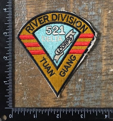 Vietnam War US Navy River Patrol Boat River Division 521 Patch V/N Made ...