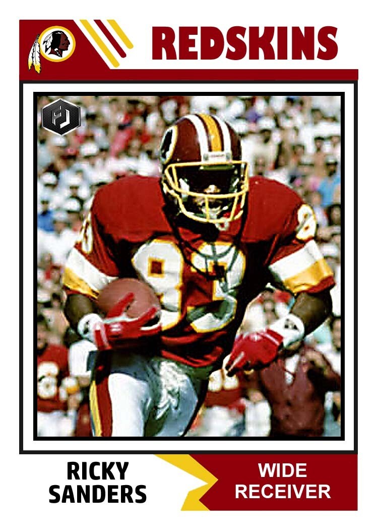 ACEO RICKY SANDERS WASHINGTON REDSKINS CUSTOM HAND MADE ART CARD | eBay
