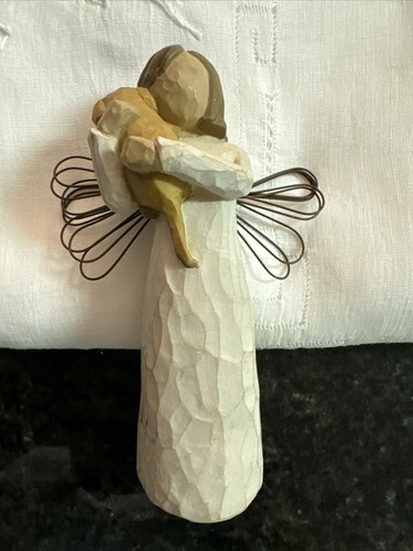 Willow Tree Angel Holding Puppy Figurine Susan Lord Demarco | eBay