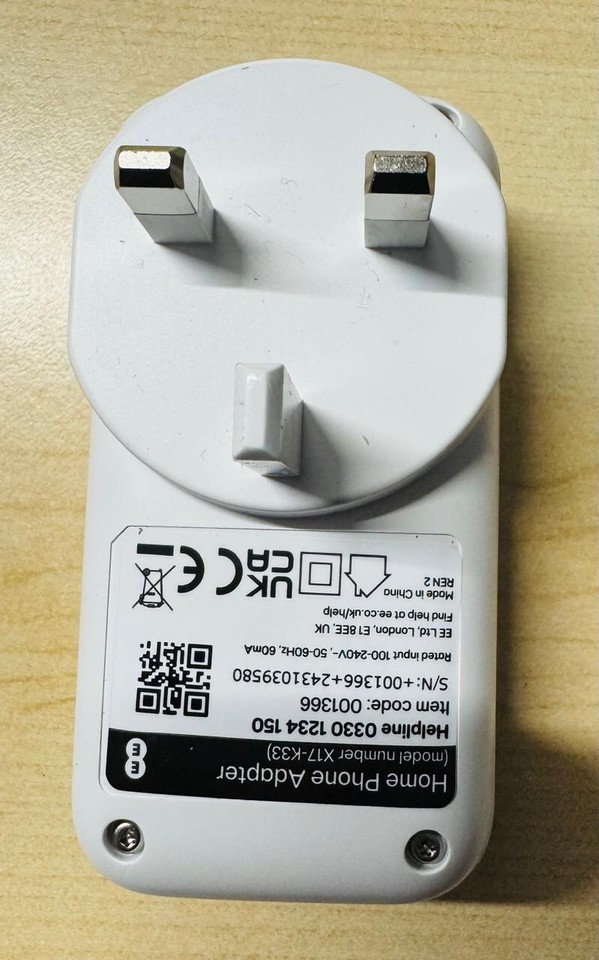 EE BT Home Hub Phone Adaptor Digital Voice Adapter Model X17-K33 | eBay UK