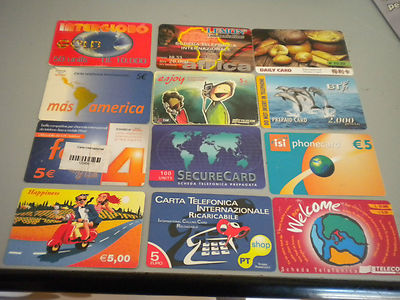 Lot Of 12 International Phone Cards As Per Photo, All Different | eBay