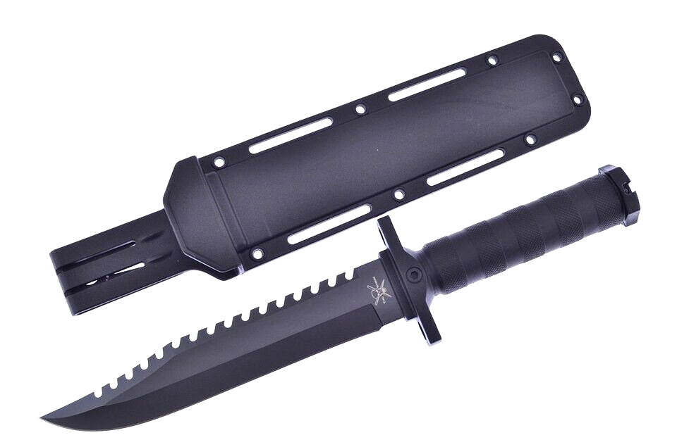 Tac Xtreme 'Black Falcon III' 14" Tactical/Survival Bowie Knife w ...