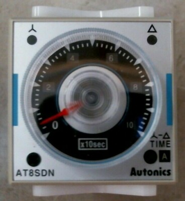 AUTONICS 32J149 (MODEL AT8SDN) STAR DELTA ANALOG TIMER 8PINS 0.5-100SEC ...